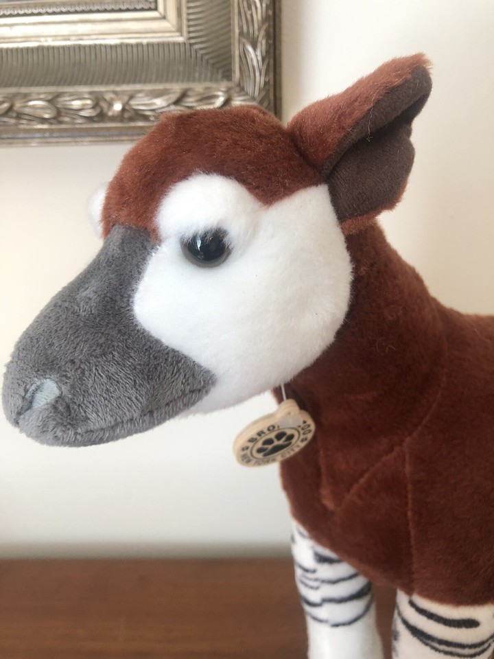 Wild Republic Okapi 13" Plush Stuffed Animal Zebra Bronz Zoo | eBay