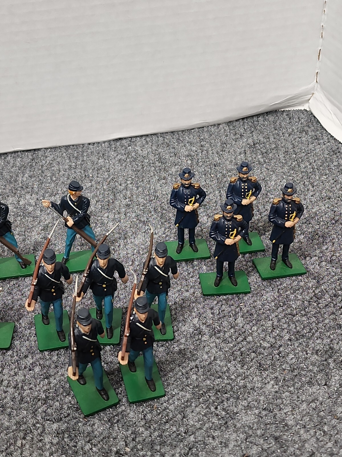 Blue Box Metal Civil War US Union/Confederate Soldier Figurines LOT of ...