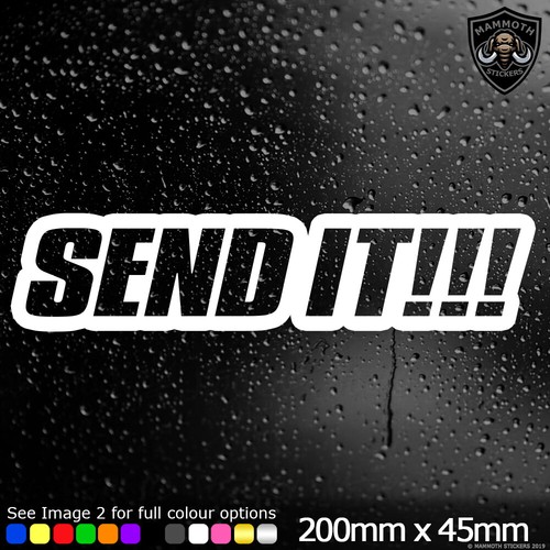 SEND IT Funny Car Sticker Vinyl Decal Window Bumper Drift JDM VAG DUB ...