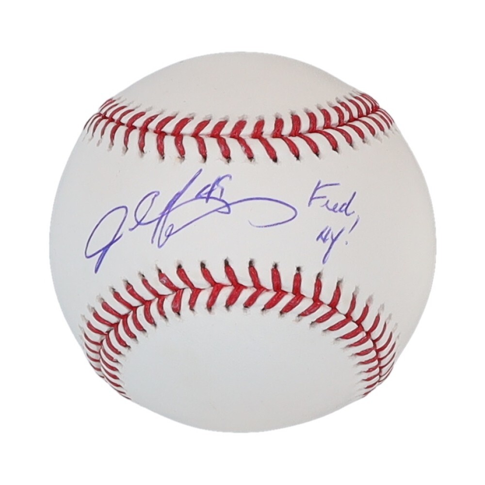 John Rocker Signed Baseball Inscribed "F*ck N.Y." (Schwartz COA ...