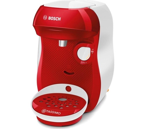 TASSIMO by Bosch Happy TAS1006GB Coffee Machine Red & White ...