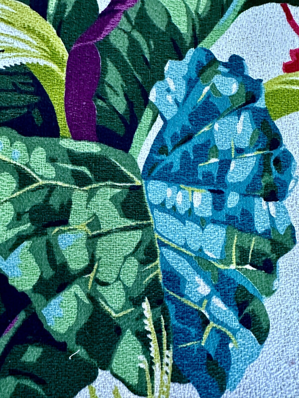 1930's Art Deco Design Samoa Hollywood Regency Barkcloth Vintage Fabric ...