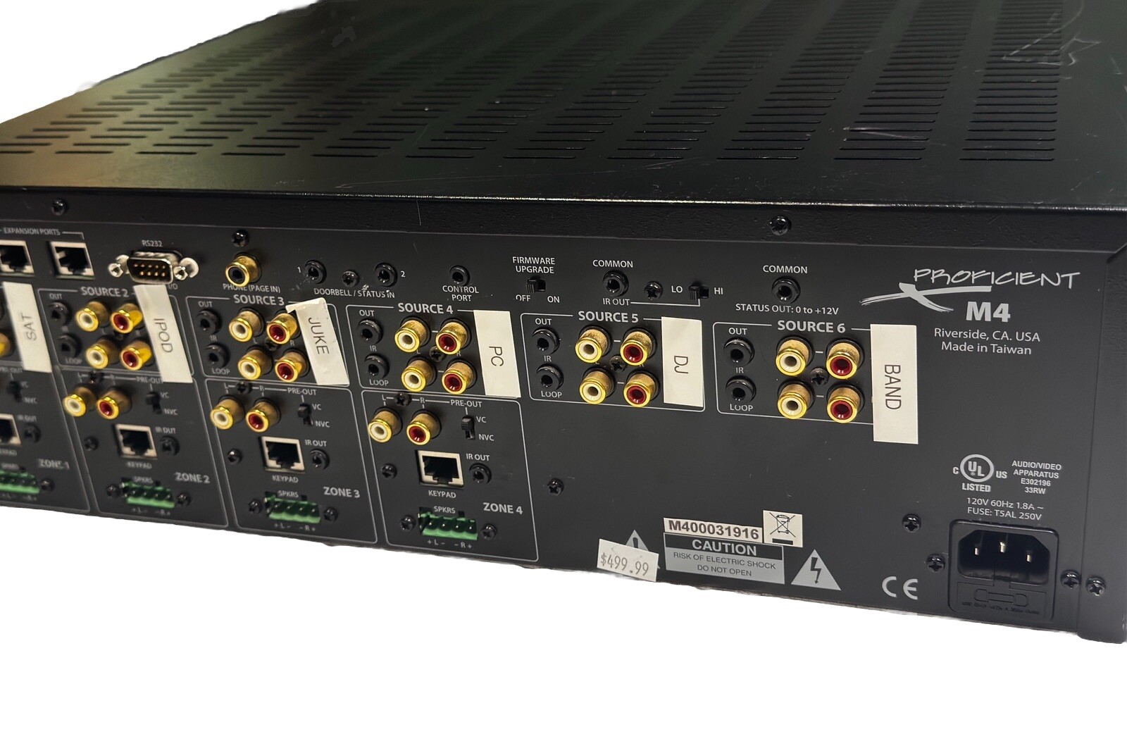 M4 Proficient Audio 4 Zone / 8 Channel Whole House Sound System Tested ...