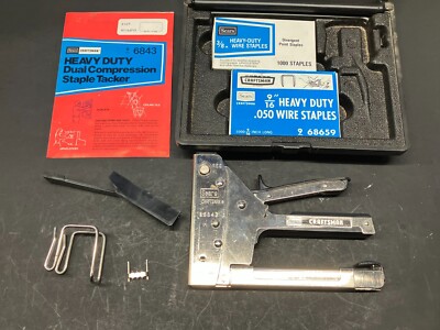 Sears Craftsman 6843 Heavy-Duty Dual Compression Staple Tacker | eBay