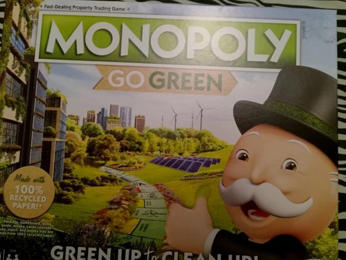 Monopoly: Go Green Edition Board Game Green Up to Clean Up *NEW IN BOX ...