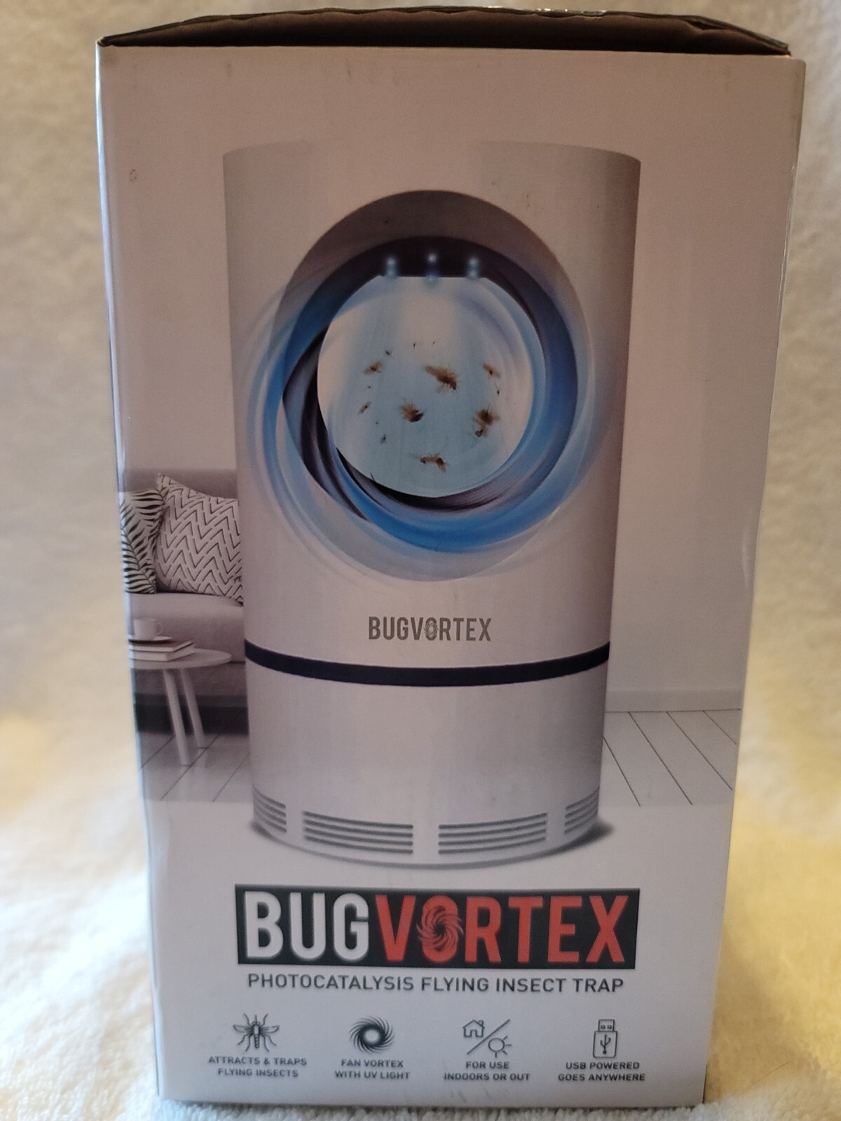 Ideas In Motion Bug Vortex, Photocatalysis Flying Insect Trap USB ...