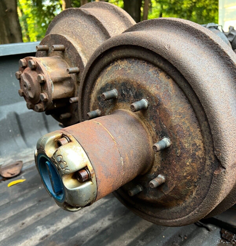 1975 FORD F250 DANA 44 CLOSED KNUCKLE COMPLETE FRONT AXLE / HIGHBOY 4X4 ...