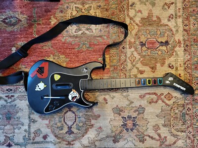 Guitar Hero Kramer Striker Red Octane Wireless PS2 PS3 With Strap No ...