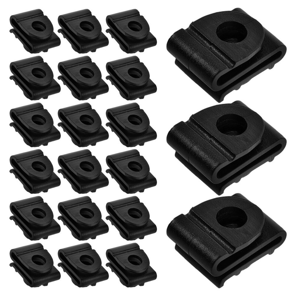 50pcs Plastic U-Shape Retainer Clips For Car - Bumper Cover U-Nut Clamp ...
