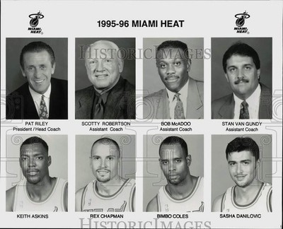 1995 Press Photo Miami Heat basketball head shots - srs00784 | eBay