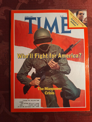 TIME Magazine June 9 1980 The Manpower Crisis in The U S Military | eBay