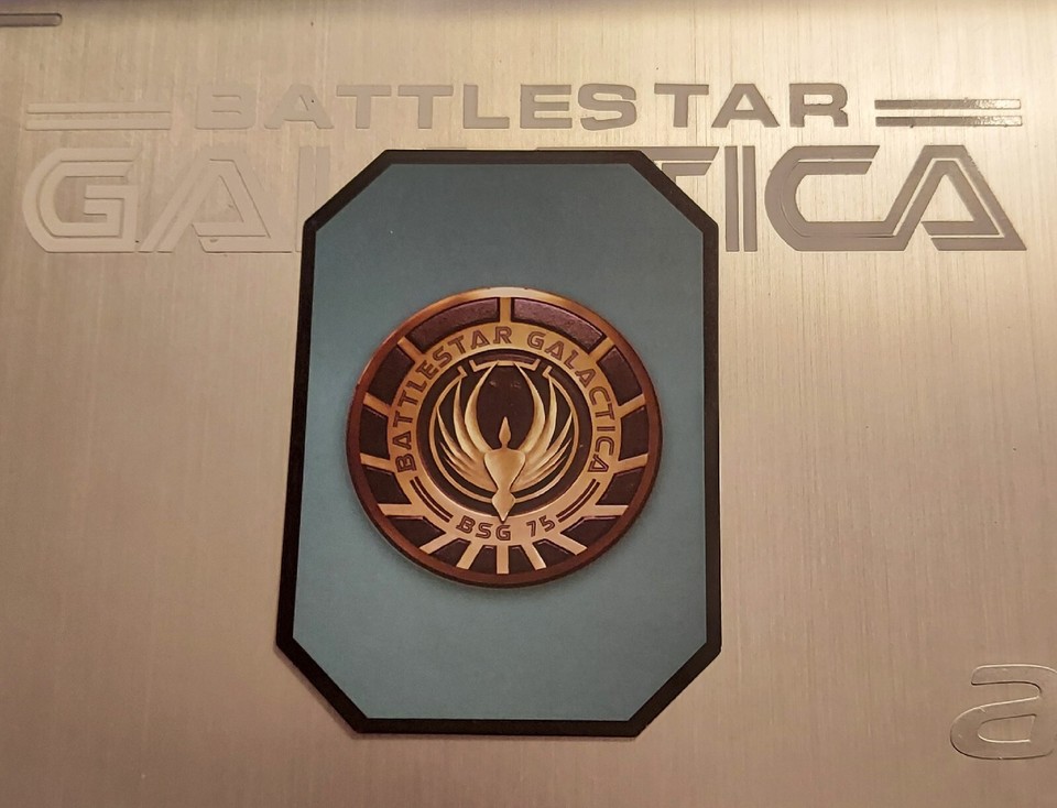 BATTLESTAR GALACTICA CCG RARE Card BSG-BG.011-DEMO Cylon Raider CYLON ...