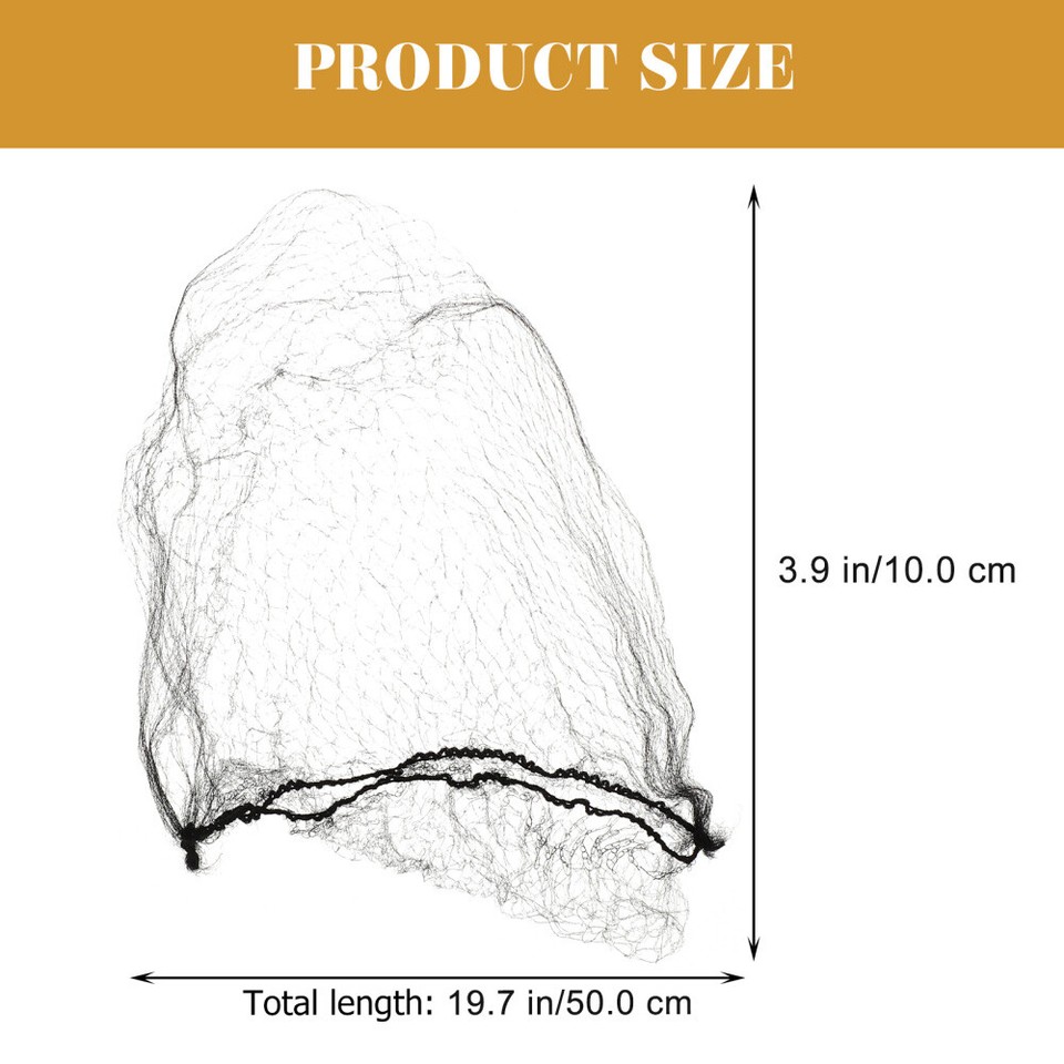 100pcs Invisible Hair Net Black Hair Net Mesh Invisible Net Mesh ...