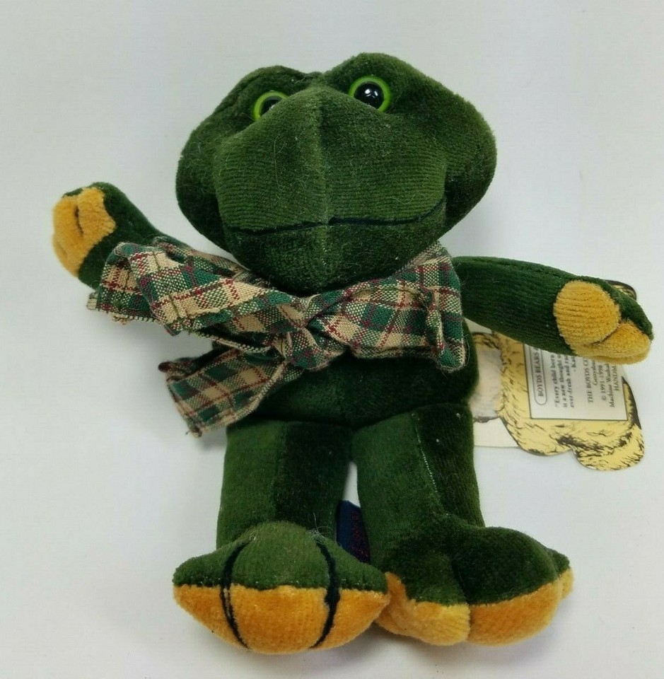 Boyds Bears Ezra R. Ribbit 6.5" Plush Frog Bears in the Attic ...
