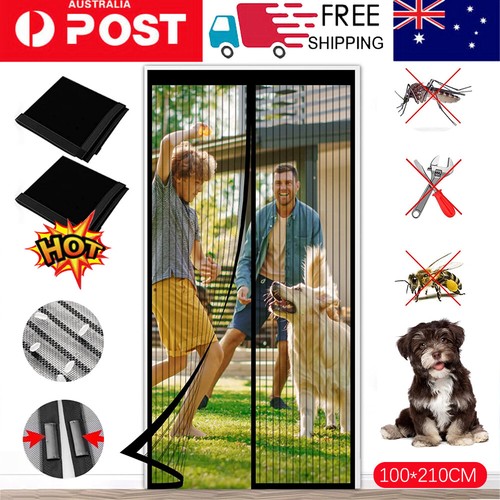 Magnetic Door Mesh Magic Fly Screen Mosquito Bug Window Curtain Net ...