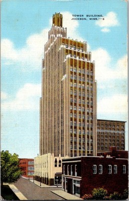 1940'S. TOWER BLDG. JACKSON, MISSISSIPPI. POSTCARD XZ21 | eBay