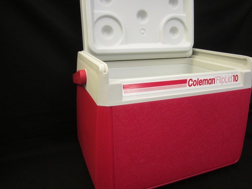 Coleman 10 Red Cooler Model 5210 Flip Lid | eBay