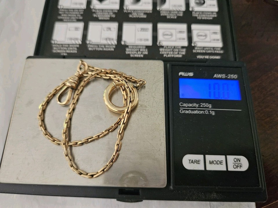 Vintage KREMENTZ 12k GOLD FILLED WATCH CHAIN 10 Grams 13.75 Long | eBay
