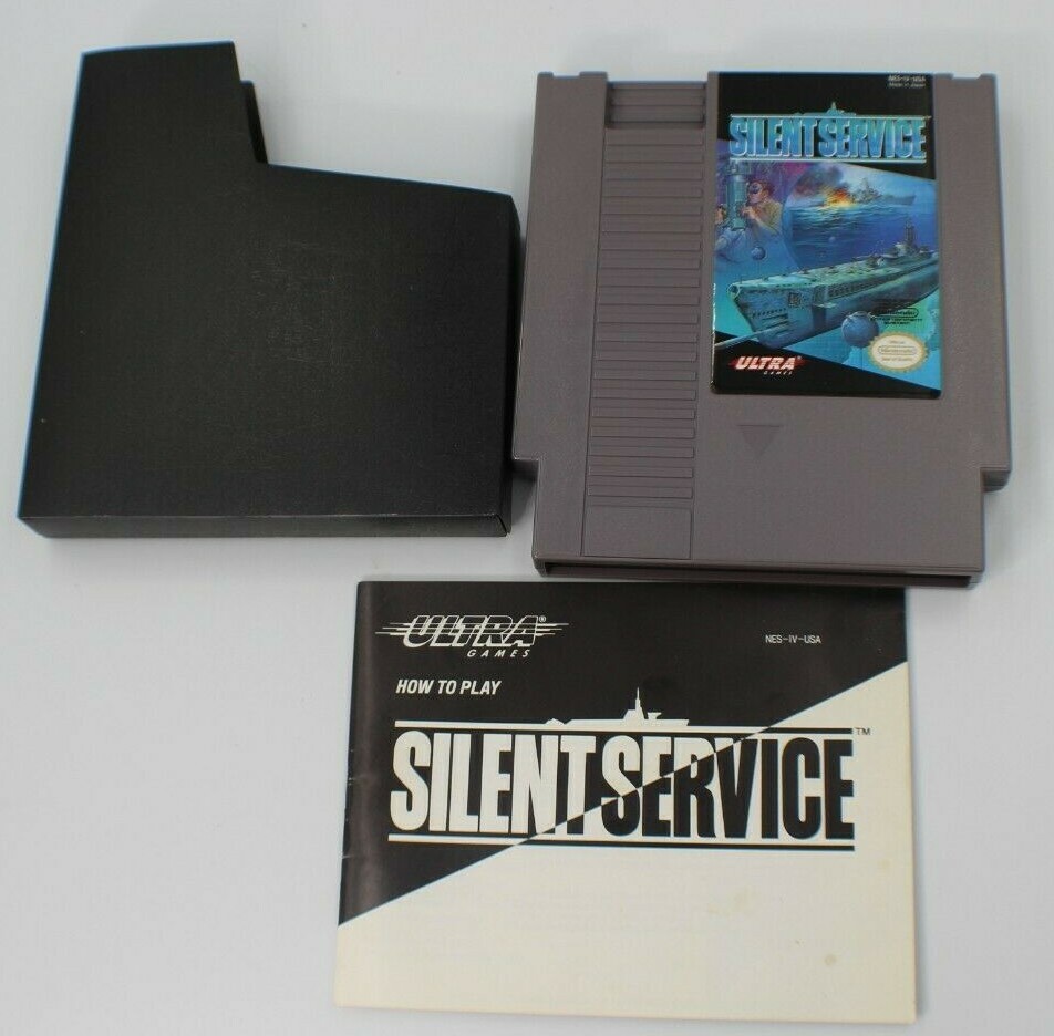 Silent Service (Nintendo NES, 1989) With Manual and Dust Jacket ...
