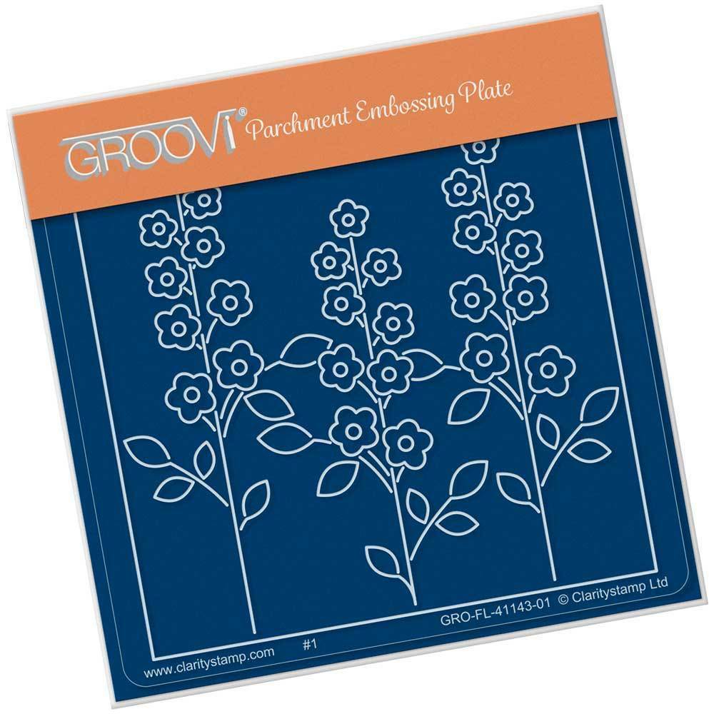 Clarity Stamps Groovi Parchment Embossing A6 Plate Tina's Floral ...