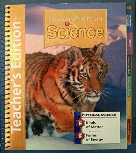 Houghton Mifflin 5th Grade Science All 3 Teacher Edition Books A-f 2007 ...