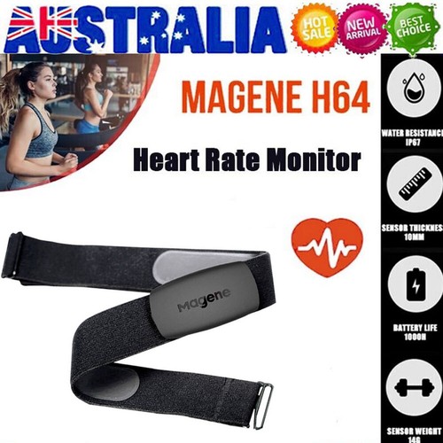 H64 Bluetooth 4.0 Heart Rate Sensor Monitor Chest Strap IP67 Waterproof ...