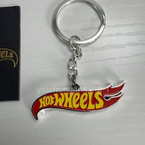 Metal Keychain Hot Wheels Logo Sign red | eBay
