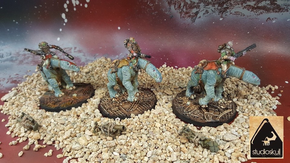 Chaos Renegades Tallarn Mukaali Rider / Mortar Conversion Painted | eBay