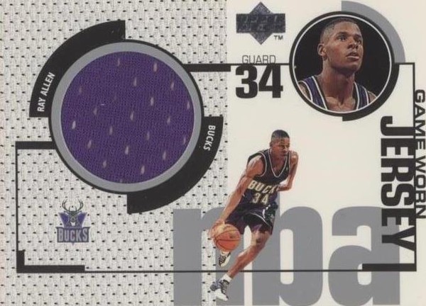 1998-99 Upper Deck - UD Game Jersey #GJ5 Ray Allen (MEM) for sale ...