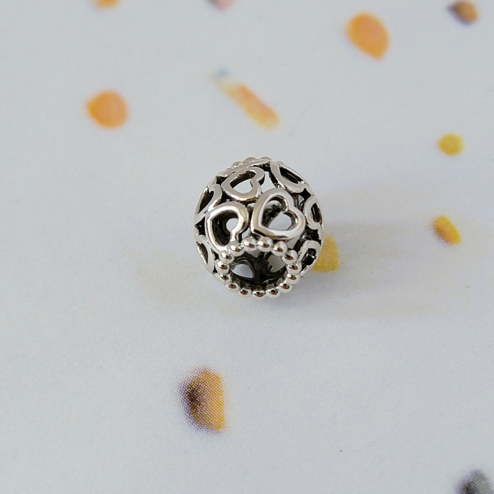 New Pandora Hearts Openwork Authentic S925 Love Charm # 790964 | eBay