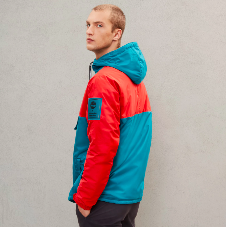 Timberland® x Raeburn Men's Reversible Anorak, Blue and Red, Size M ...