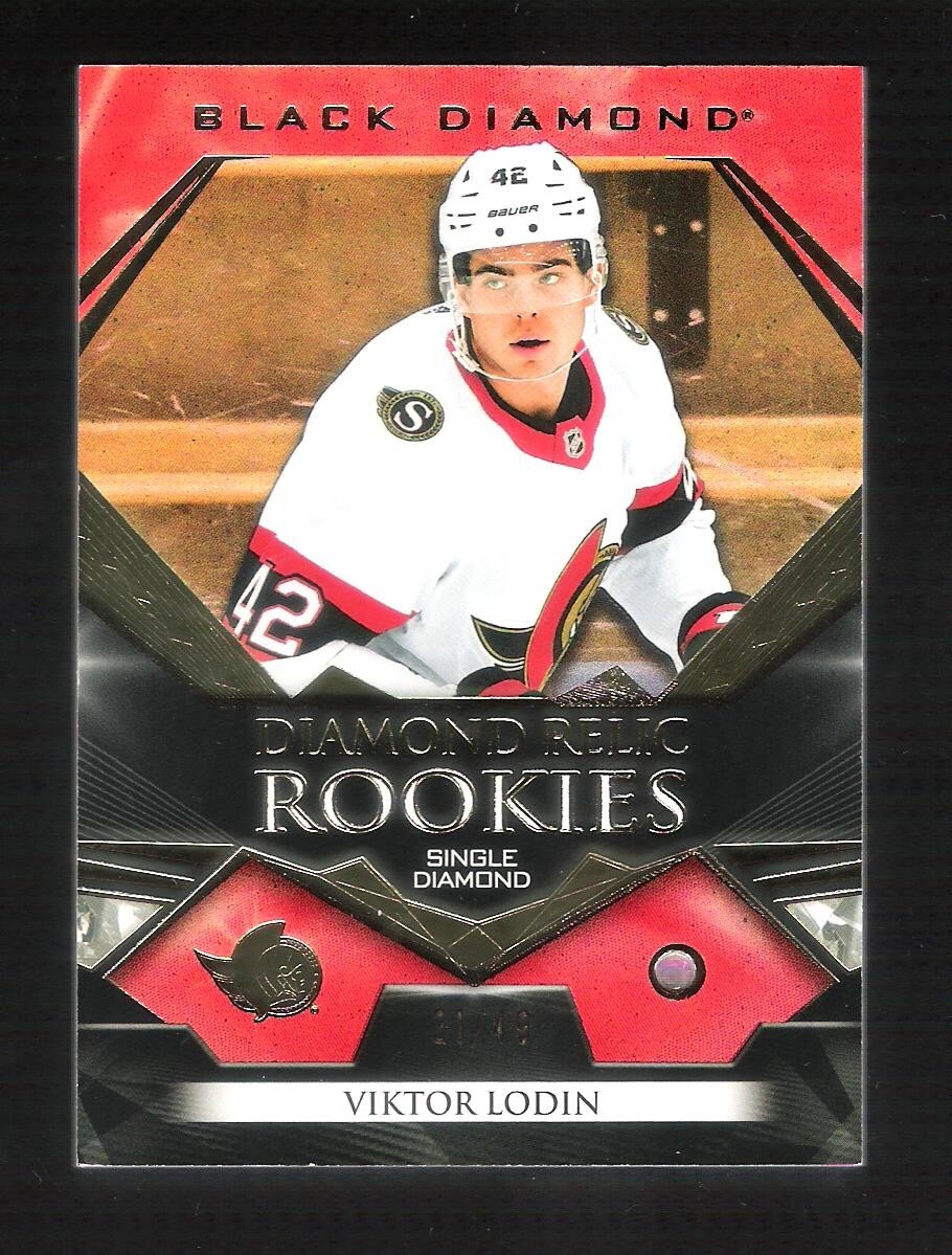 2022-23 Upper Deck Black Diamond Viktor Lodin Relic Rookies RC Ruby /49 ...