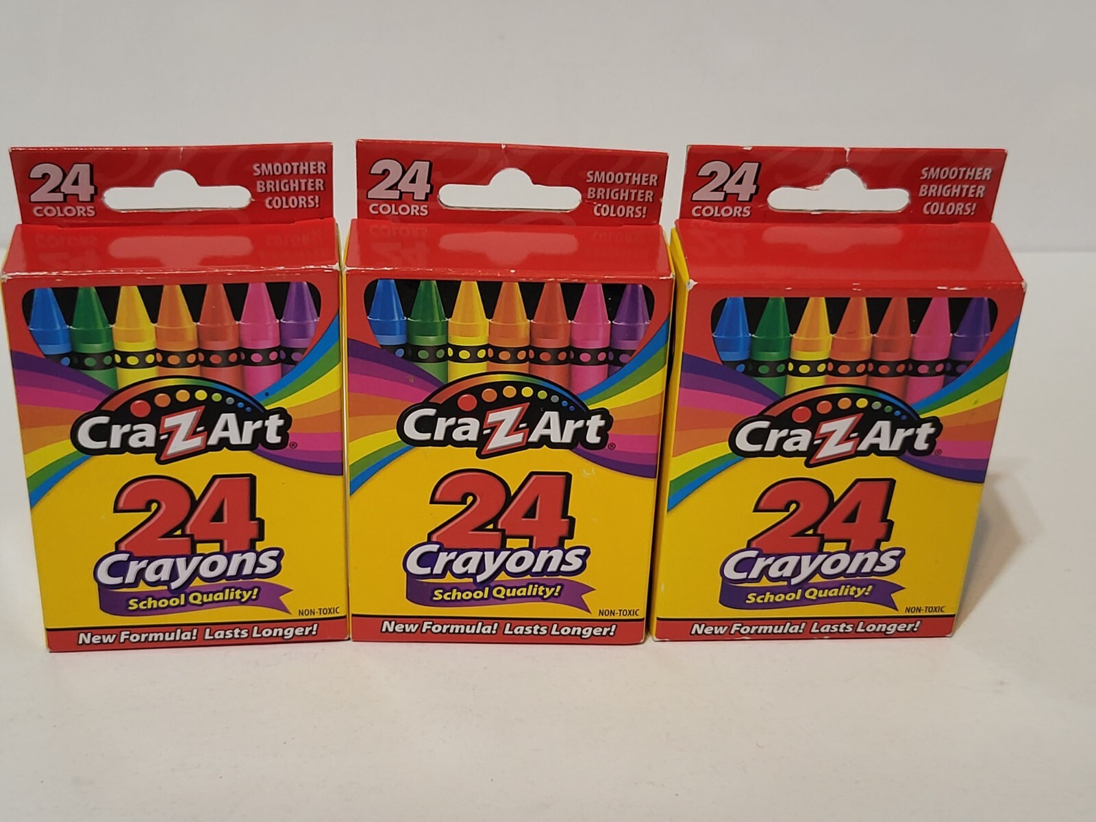 3 boxes of Cra-Z-Art Crayons 24 pack (non-toxic) School Quality | eBay