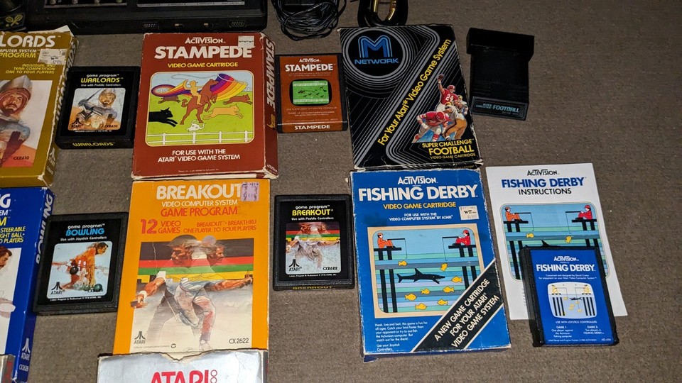 Coleco Gemini Console w/Cords Controllers & 10 Games All Tested To Work ...