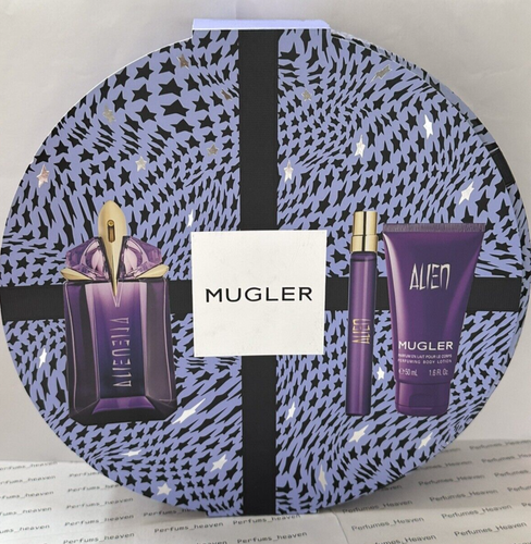 Mugler Alien 3 Pc Gift Set Eau de Parfum Spray 2 oz + Lotion +Travel ...