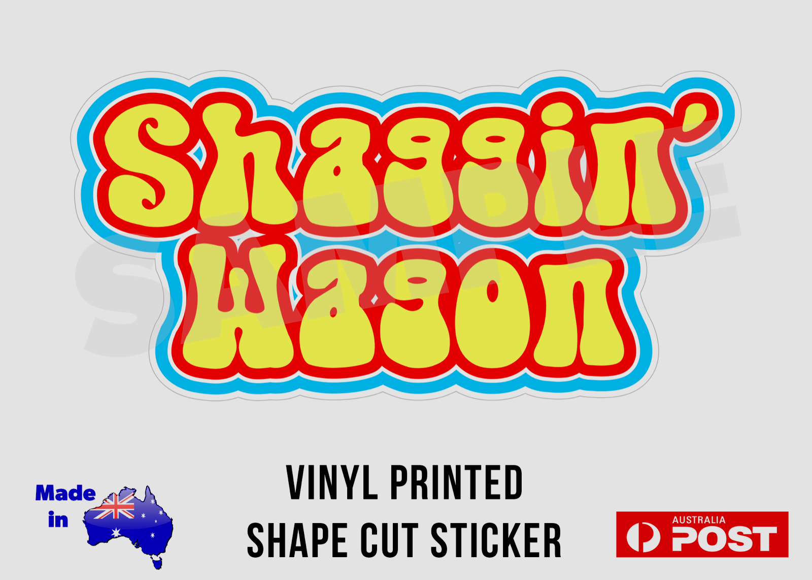 Shaggin Wagon Decal Funny Vinyl Car Van Kombi Bumper Sticker FREE POST ...