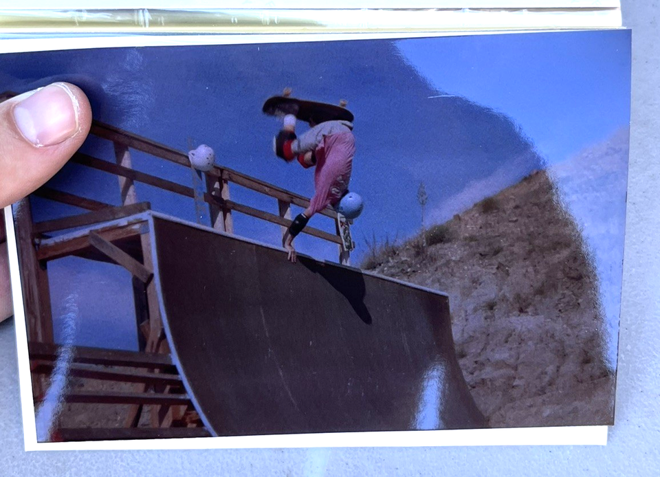 Vintage Skateboard Skateboarding Half-Pipe Vert Ramp Photo Photograph ...