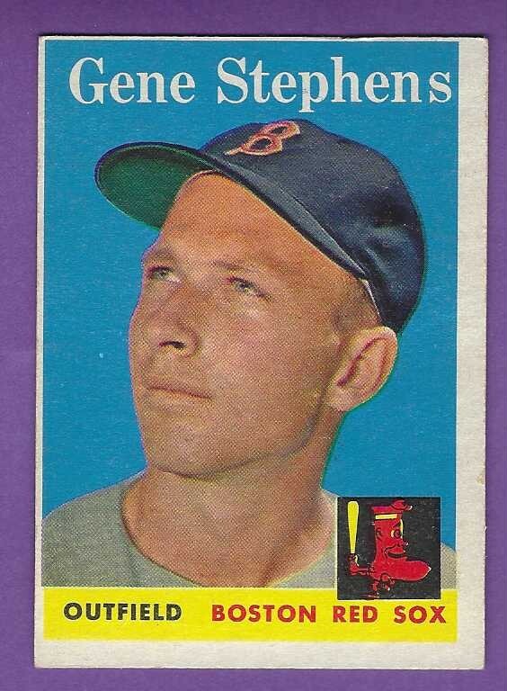 1958 Topps - #227 Gene Stephens - Boston Red Sox - Ex+ | eBay