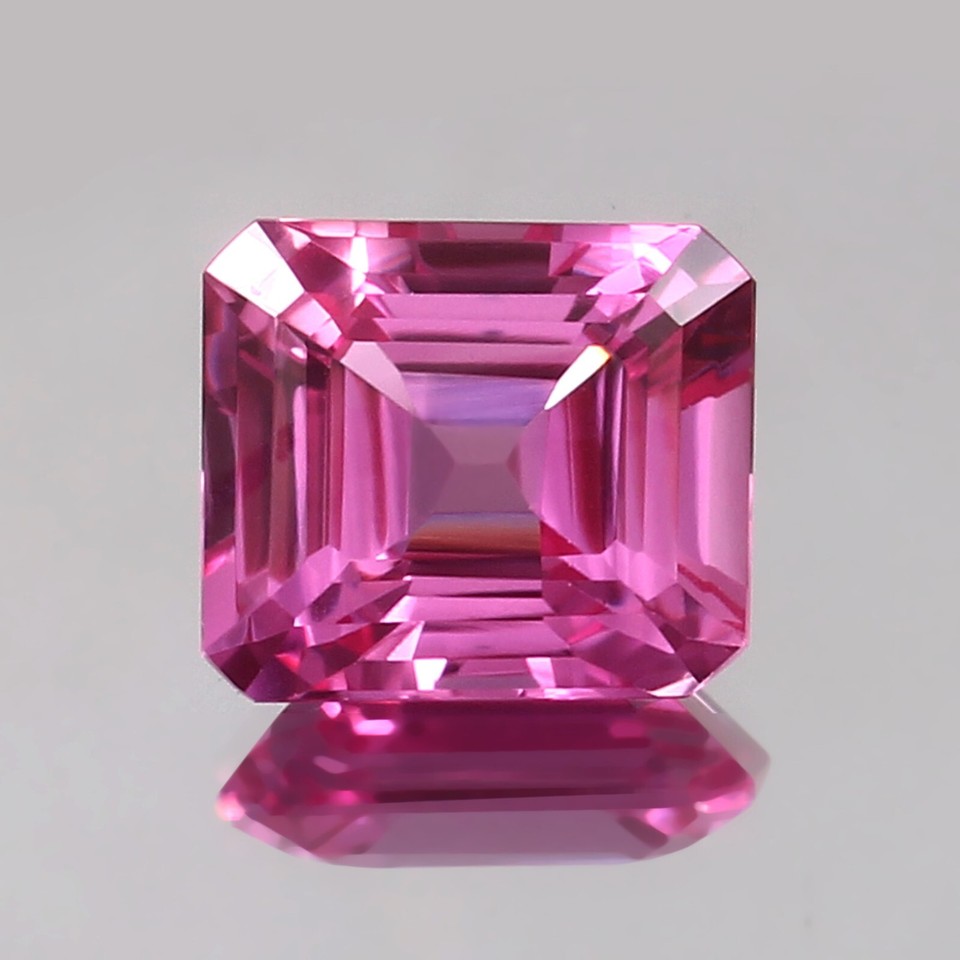 AAA 10.00 Ct Flawless Ceylon Pink Sapphire Loose Radiant Gemstone Cut ...