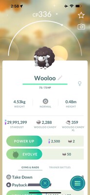 Shiny Wooloo - Pokèmon Go - Registered or 30 Day Trade | eBay
