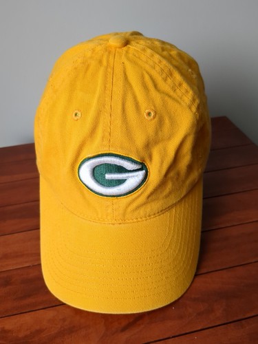 Green Bay Packers NFL Yellow Reebok Hat Adult Hat Baseball Cap Size ...