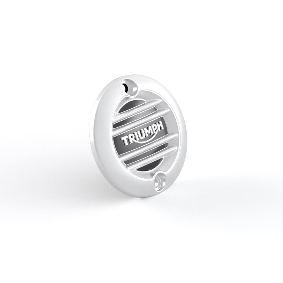 Triumph Scrambler 1200 Brushed Ribbed Alternator Cover Badge A9610260 ...