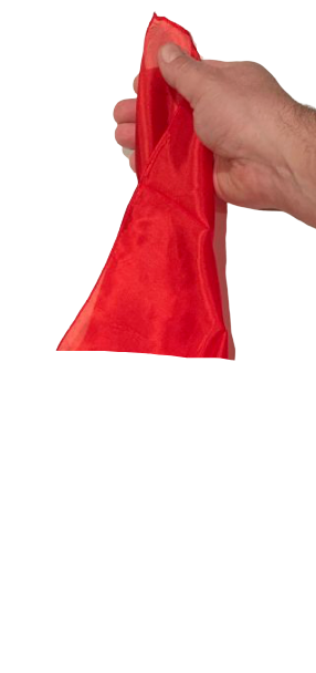 12" Inch RED MAGIC SILK Scarf Handkerchief Magicians Trick Prop 100% ...