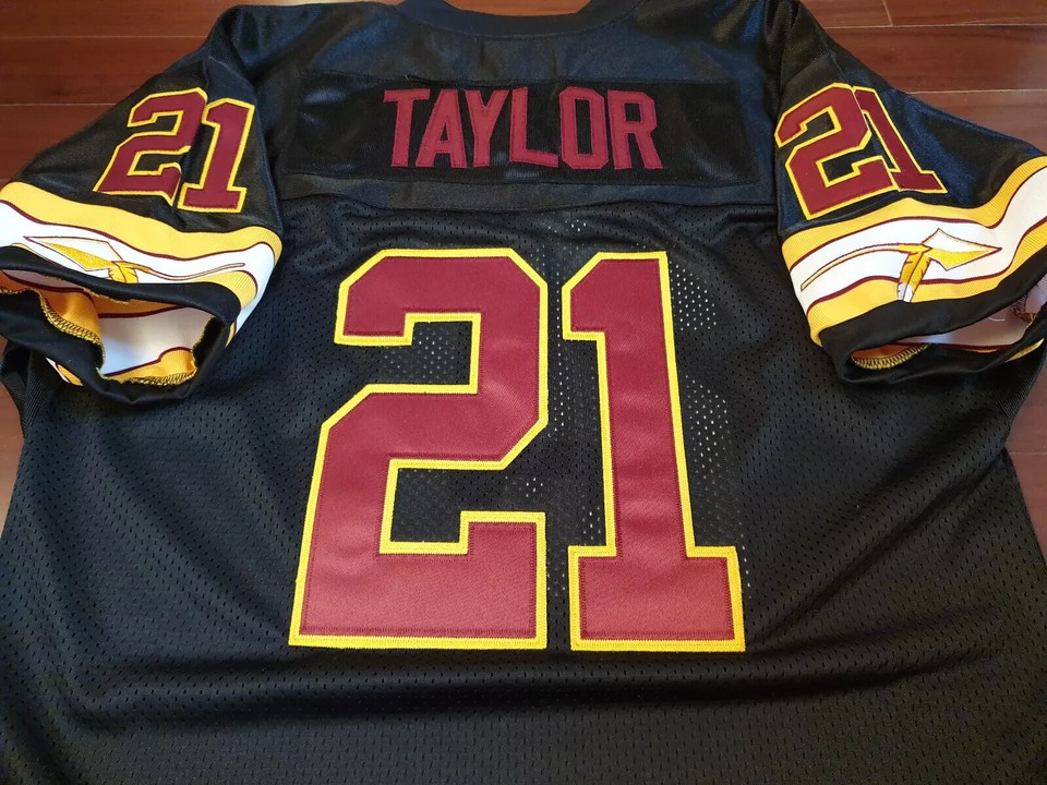 Washington Redskins Throwback #21 Sean Taylor Spec. Ed SEWN BLACK ...