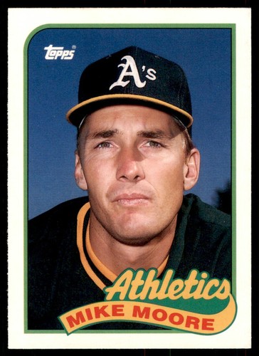 1989 Topps Traded Mike Moore . Oakland Athletics #82T | eBay