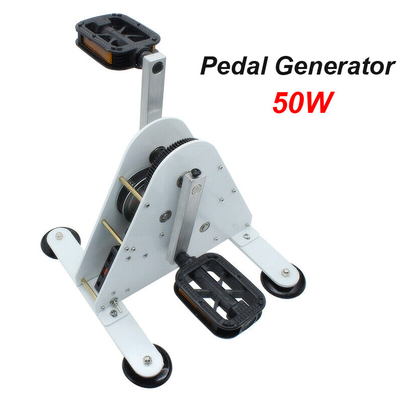 50/100W Foot Pedal Generator Small Hand-cranking Generator Spinning ...