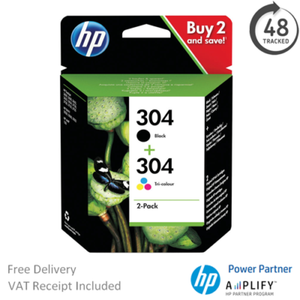 HP Envy 5030 Ink Cartridges - Black & Tri-Colour - HP 304 Original Ink ...