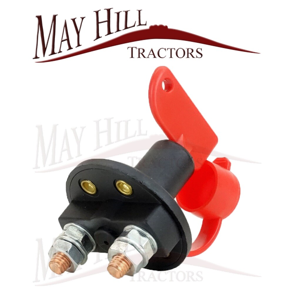 Tractor Digger Dumper Plant Machine Battery Isolator Cut Off Switch c/w ...