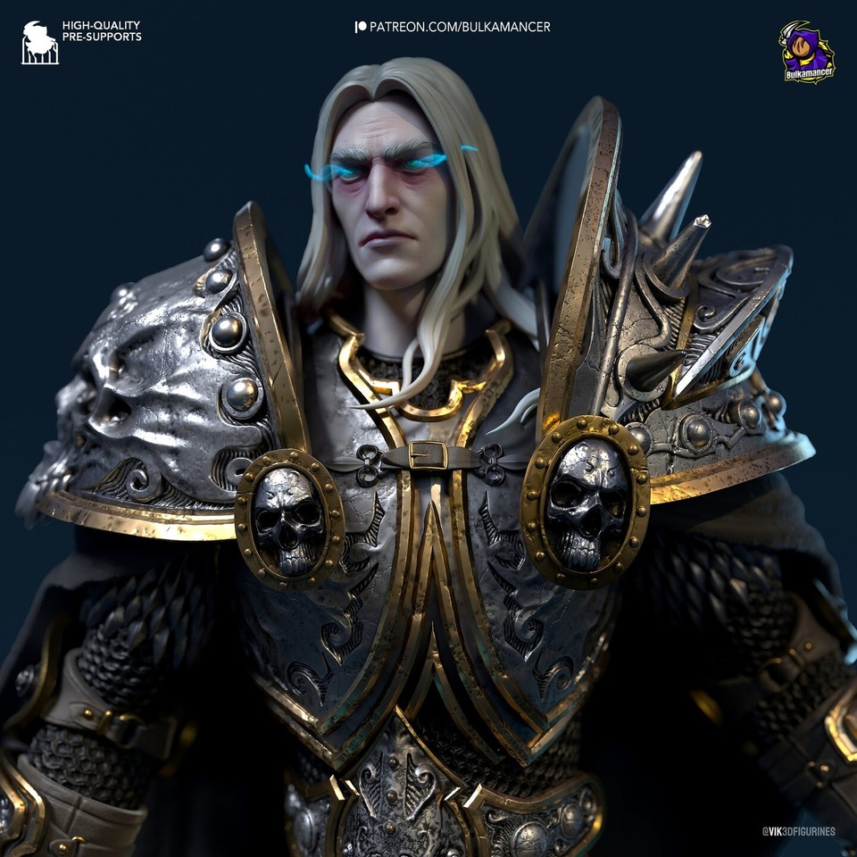 WOW World of Warcraft Arthas Menethil/Lich King figure/statue (make to ...