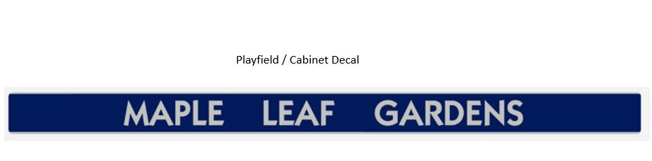 🚫 NO GAME 🚫 Bubble Hockey DECALS ONLY – Maple Leaf Gardens – Super ...